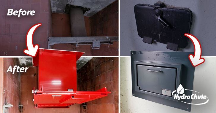 Fire Safety Bin Chutes Installed in Walsall - Hydro Chute